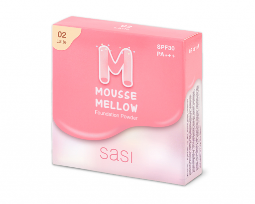 Sasi คอลเล็กชั่น Mousse Mellow ออกแป้งผสมรองพื้น 3 เฉดสี และลิปมูส 8 ...
