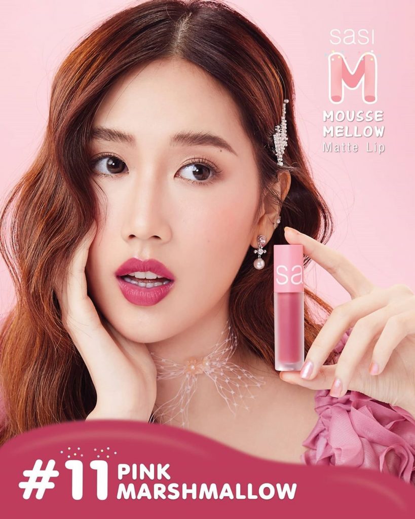 Sasi คอลเล็กชั่น Mousse Mellow ออกแป้งผสมรองพื้น 3 เฉดสี และลิปมูส 8 ...